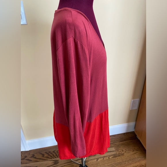 Boden | Tops | Boden Uk Colorblock Top Red Burgundy Wl72 Size 8 New ...
